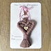 Macrame Conversation Heart Bag Charm Keychain | Purse Charm | Heart ...