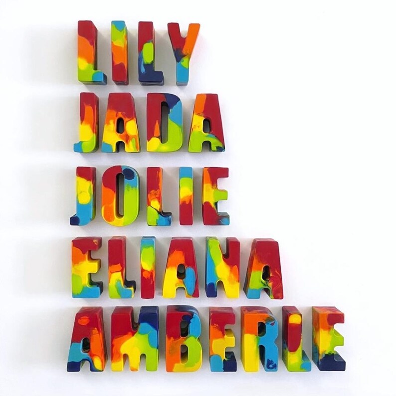 Custom Name Crayons - Personalized Name Crayons - Crayon Gift ...