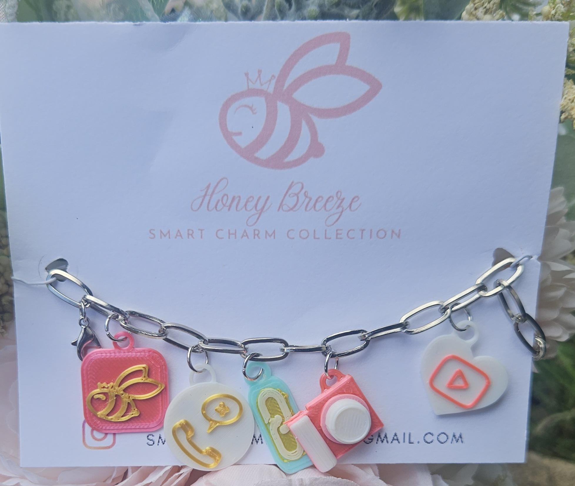 Smart Charm Bracelet With NFC Phone Tap Feature - Etsy