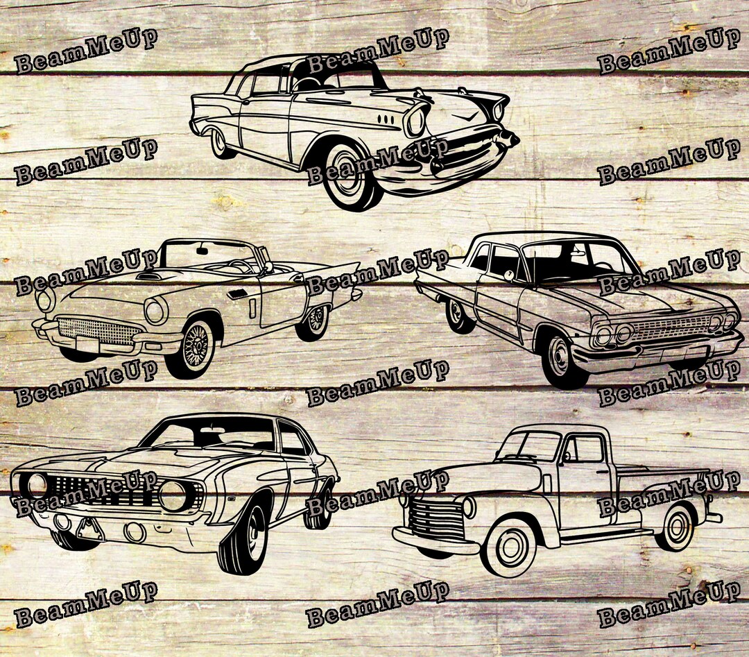 DIGITAL FILE Classic Car Designs SVG Dfx Ai - Etsy