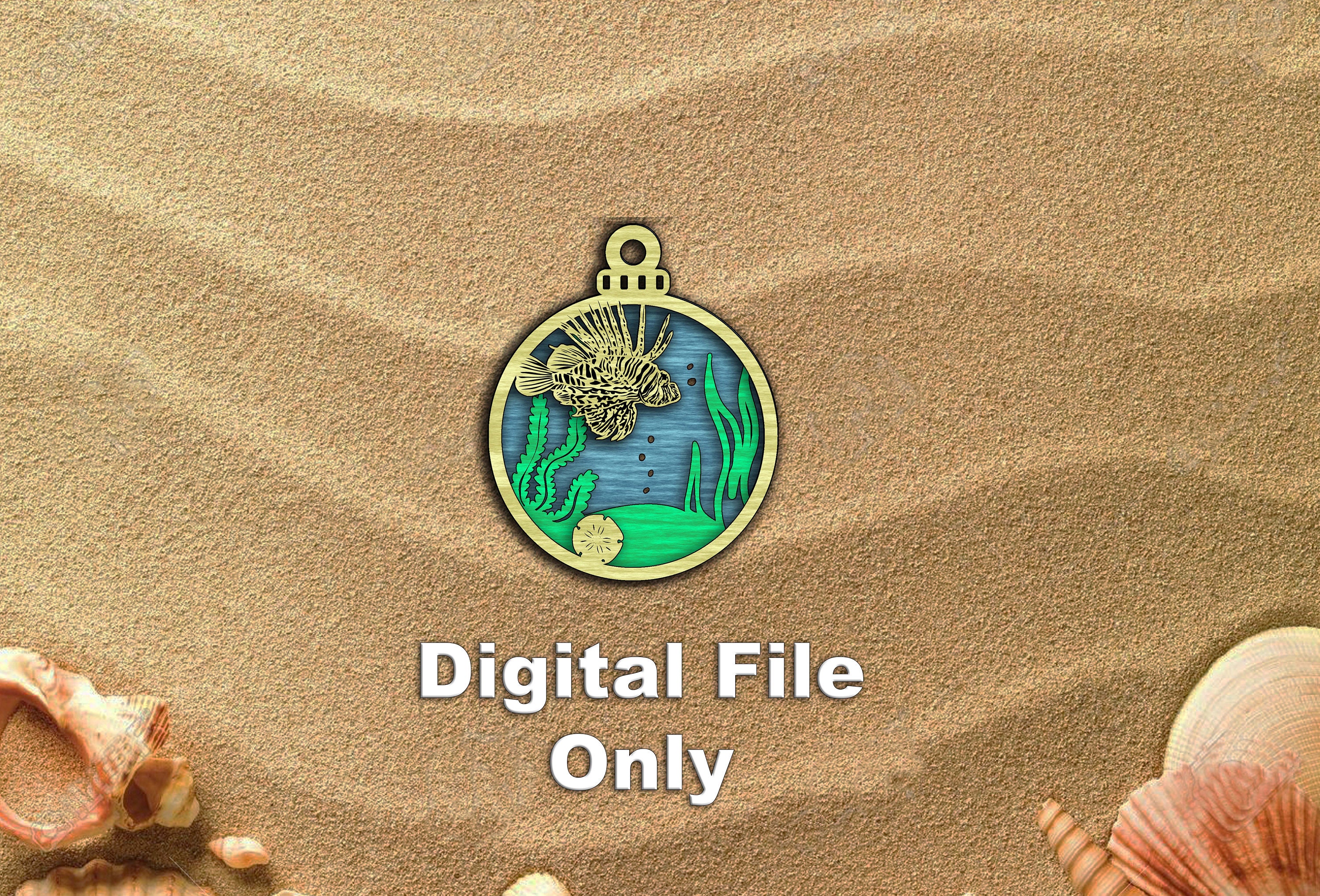 DIGITAL FILE for Custom Designed 3D Layered Laser Cut Ocean - Etsy