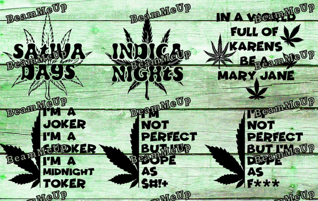 DIGITAL FILE Pot Marijuana Leaf Designs SVG Dfx Ai (includes Edited and ...