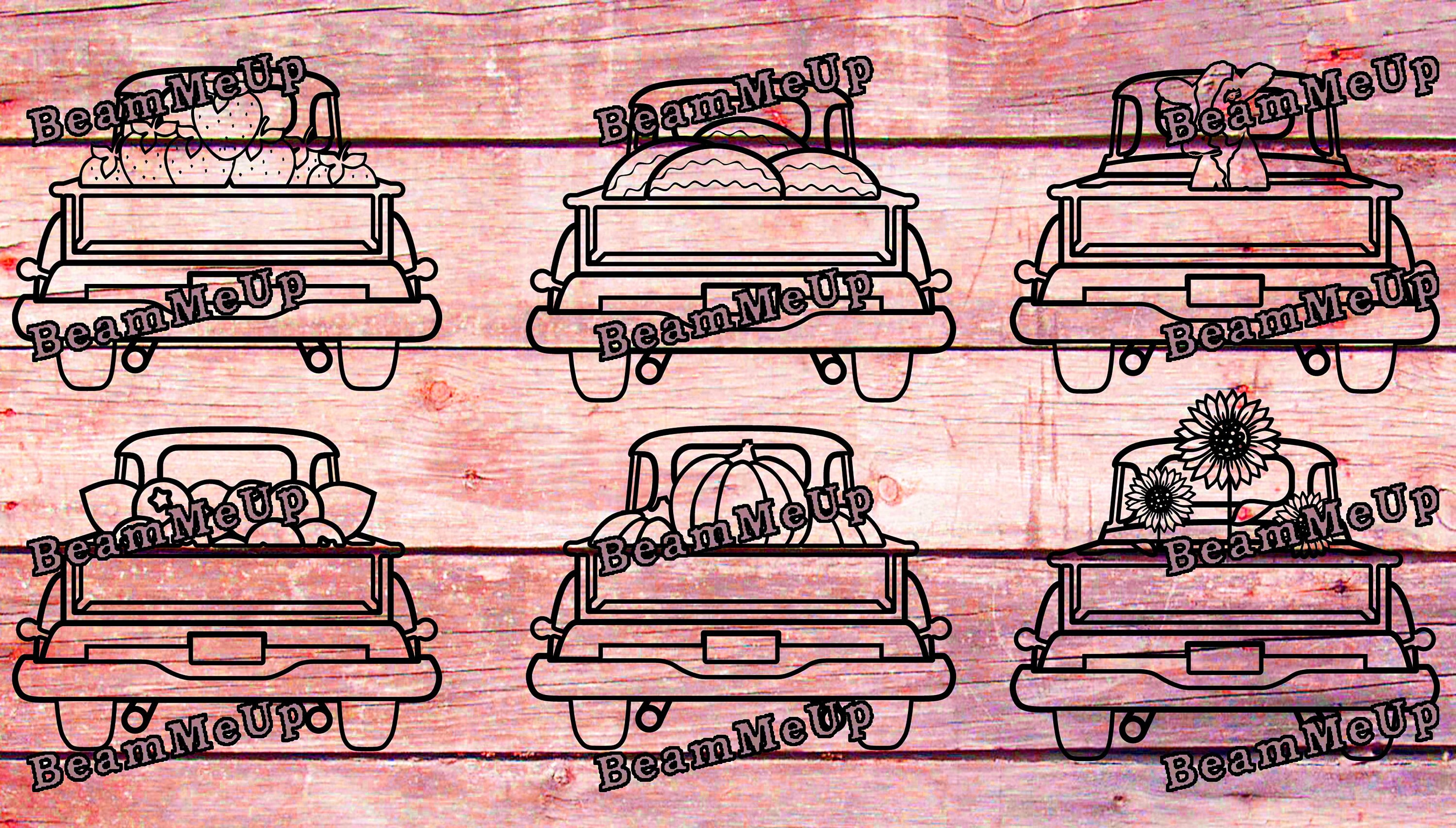 DIGITAL FILE Farm Pickup Truck Designs SVG Dfx Ai - Etsy