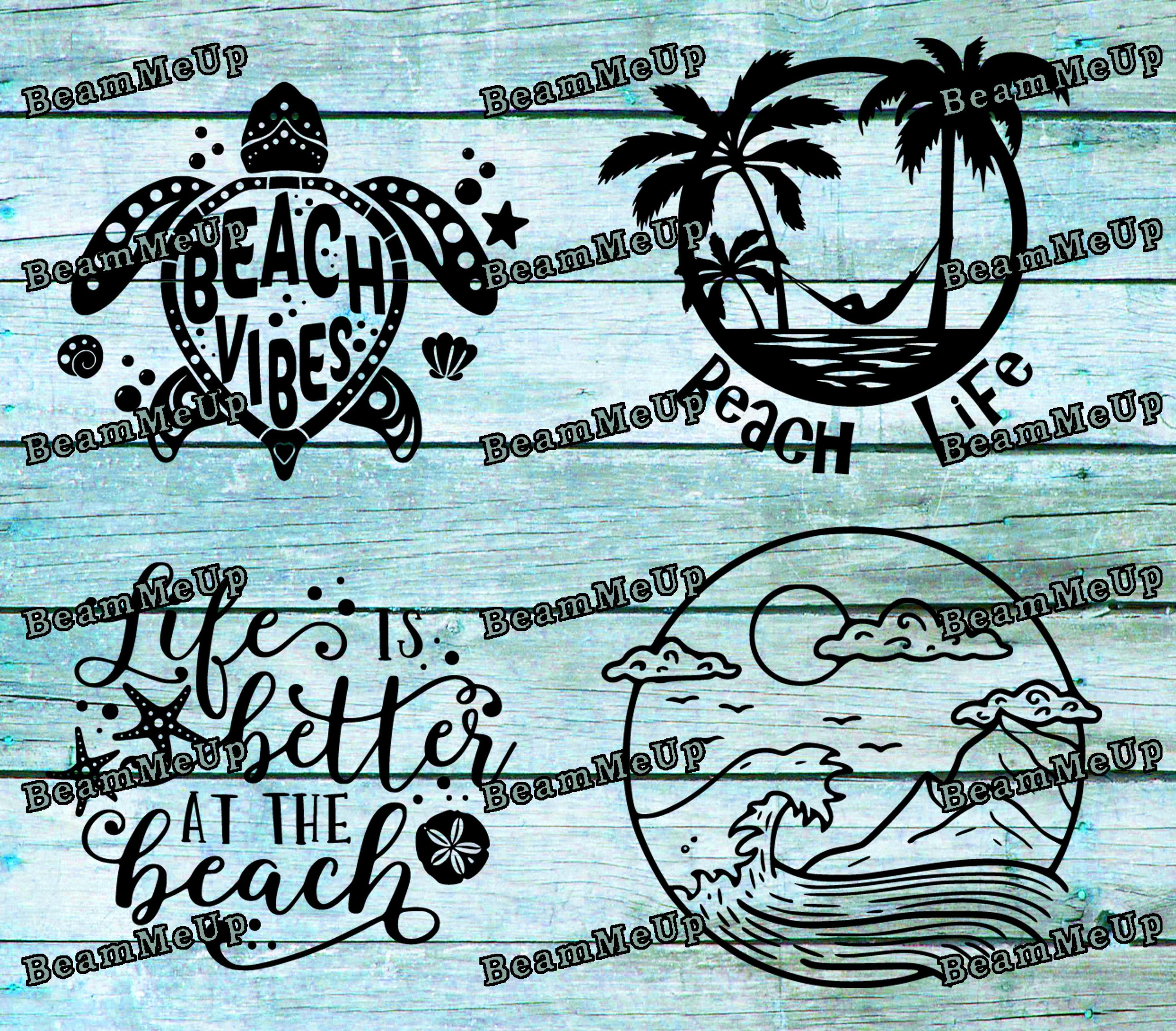DIGITAL FILE Beach Designs SVG Dfx Ai - Etsy