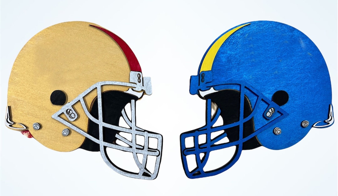 DIGITAL FILE for Custom Designed 3D Layered Laser Cut Football Helmet ...
