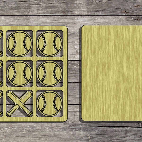 Baseball Tic Tac Toe - Etsy