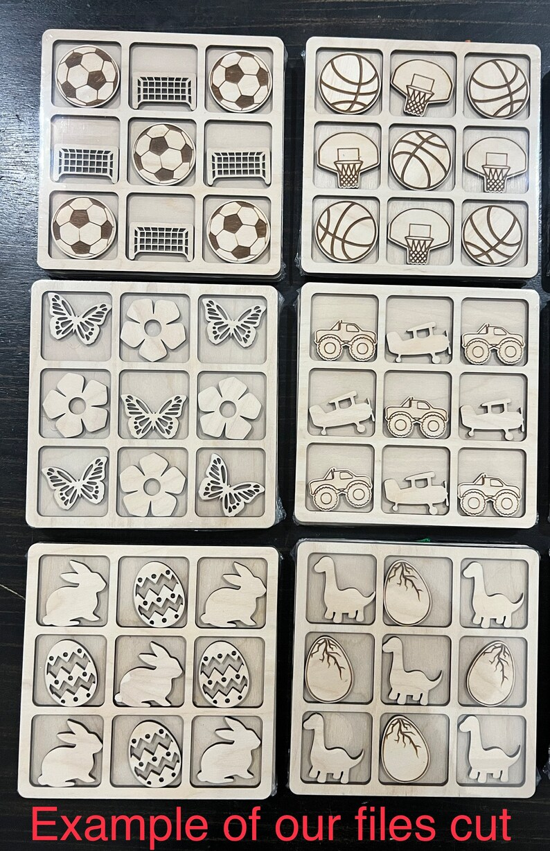 DIGITAL FILE Laser Cut Football Tic Tac Toe SVG Dfx Ai - Etsy