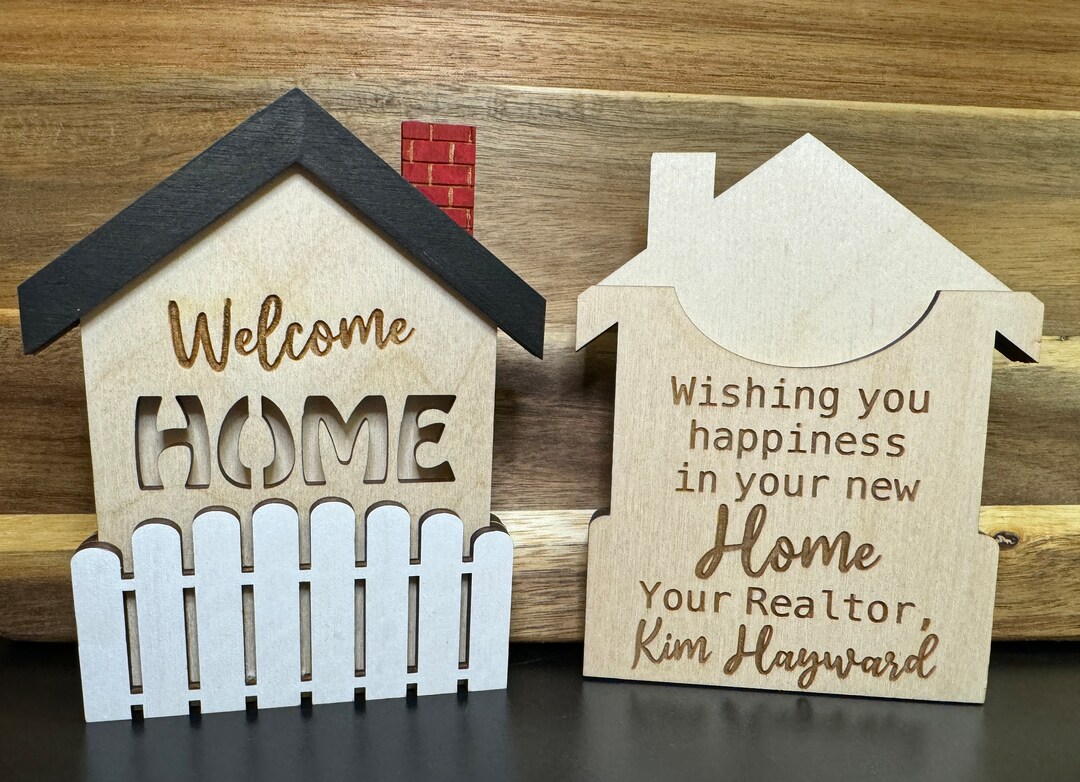 DIGITAL FILE for Custom Designed 3D Picket Fence Welcome Home Gift Card ...