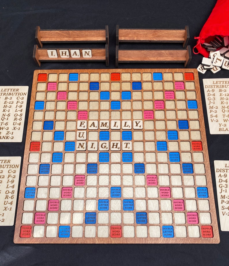 DIGITAL FILE for Scrabble Game Board SVG Dfx Ai English and - Etsy Canada