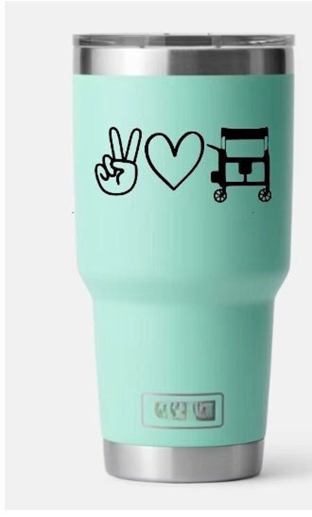 Peace, Love, Stroller Wagon Decal - Etsy