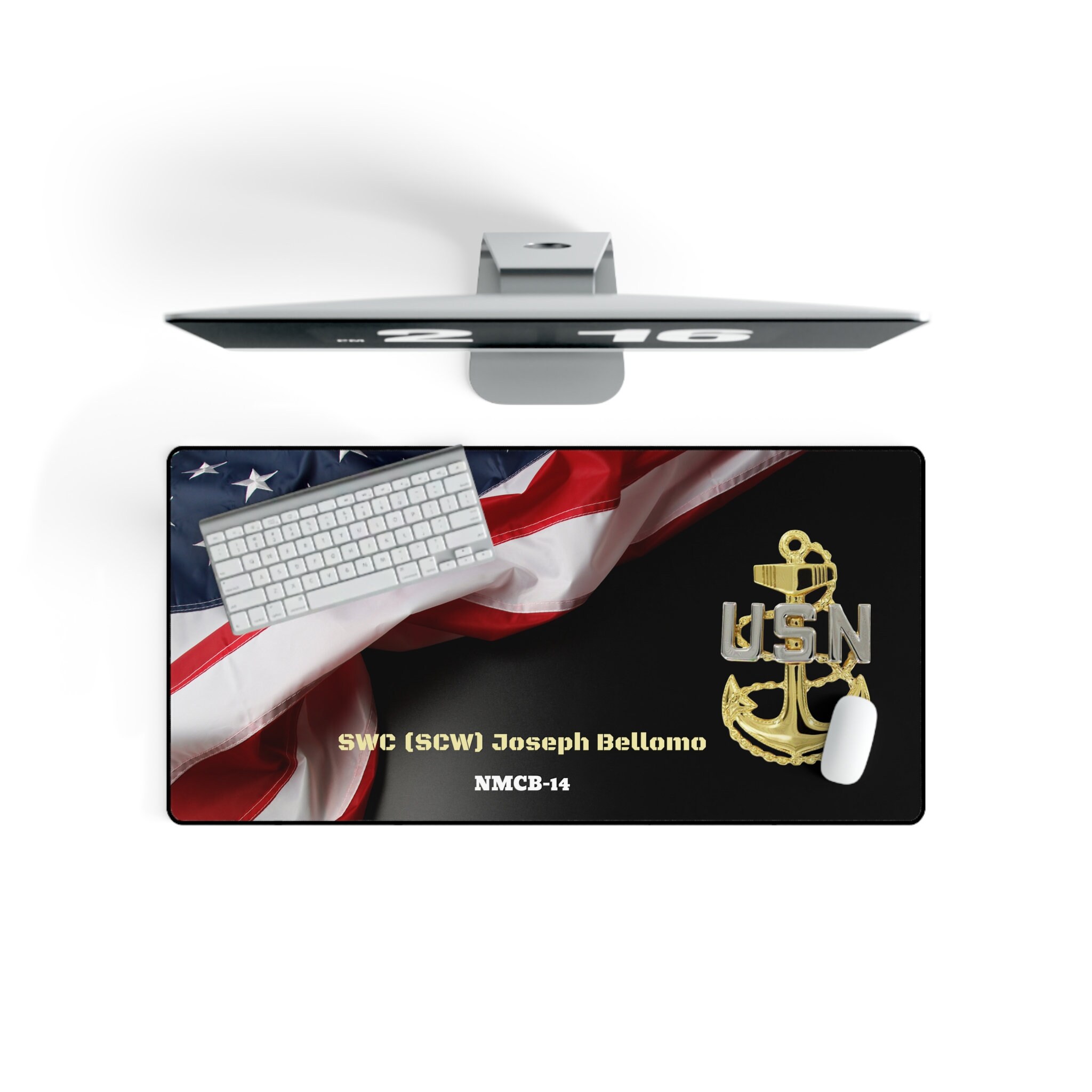 Military U.S. Navy Chief Personalized Desk Pad Choose Your Insignia - Etsy
