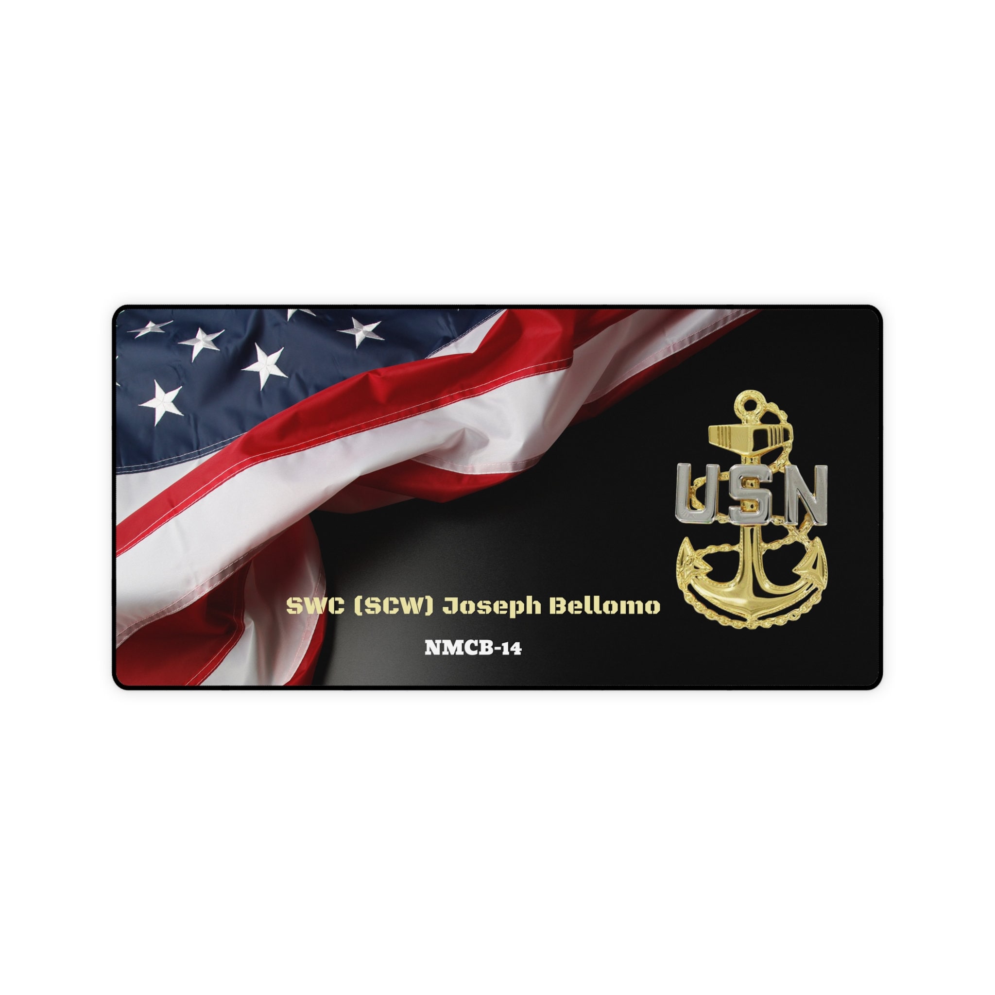 Military U.S. Navy Chief Personalized Desk Pad Choose Your Insignia - Etsy