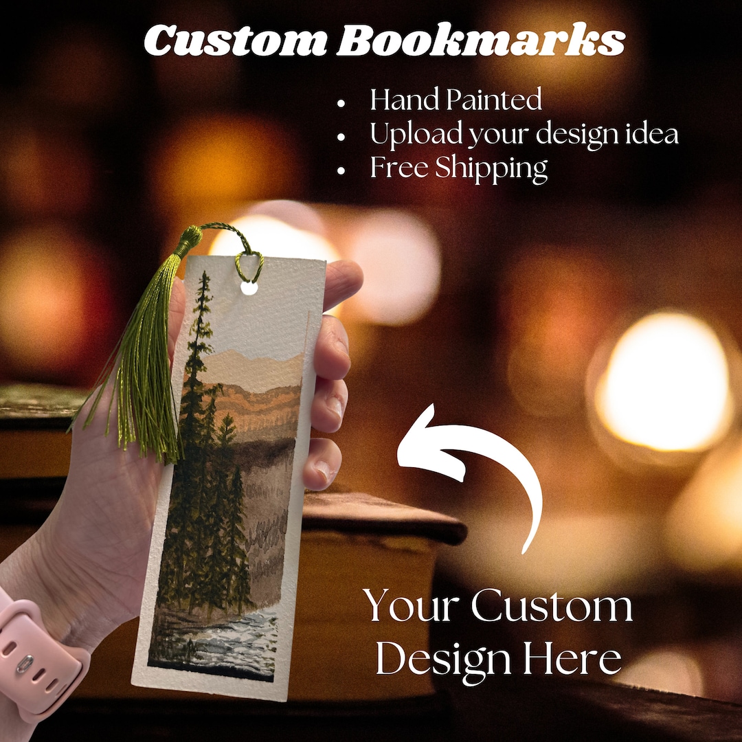 Custom Bookmarks - Hand Painted Bookmarks - Custom Bookmark Gift - Etsy
