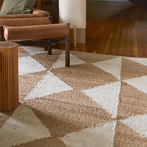 Natural Checkered Jute Rug 240 Cm Width X 300 Cm Length - Etsy