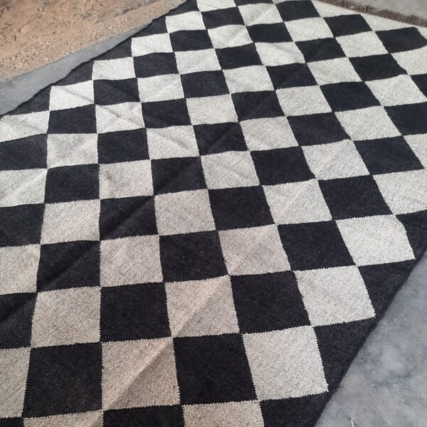 Checkered Rug - Etsy Australia