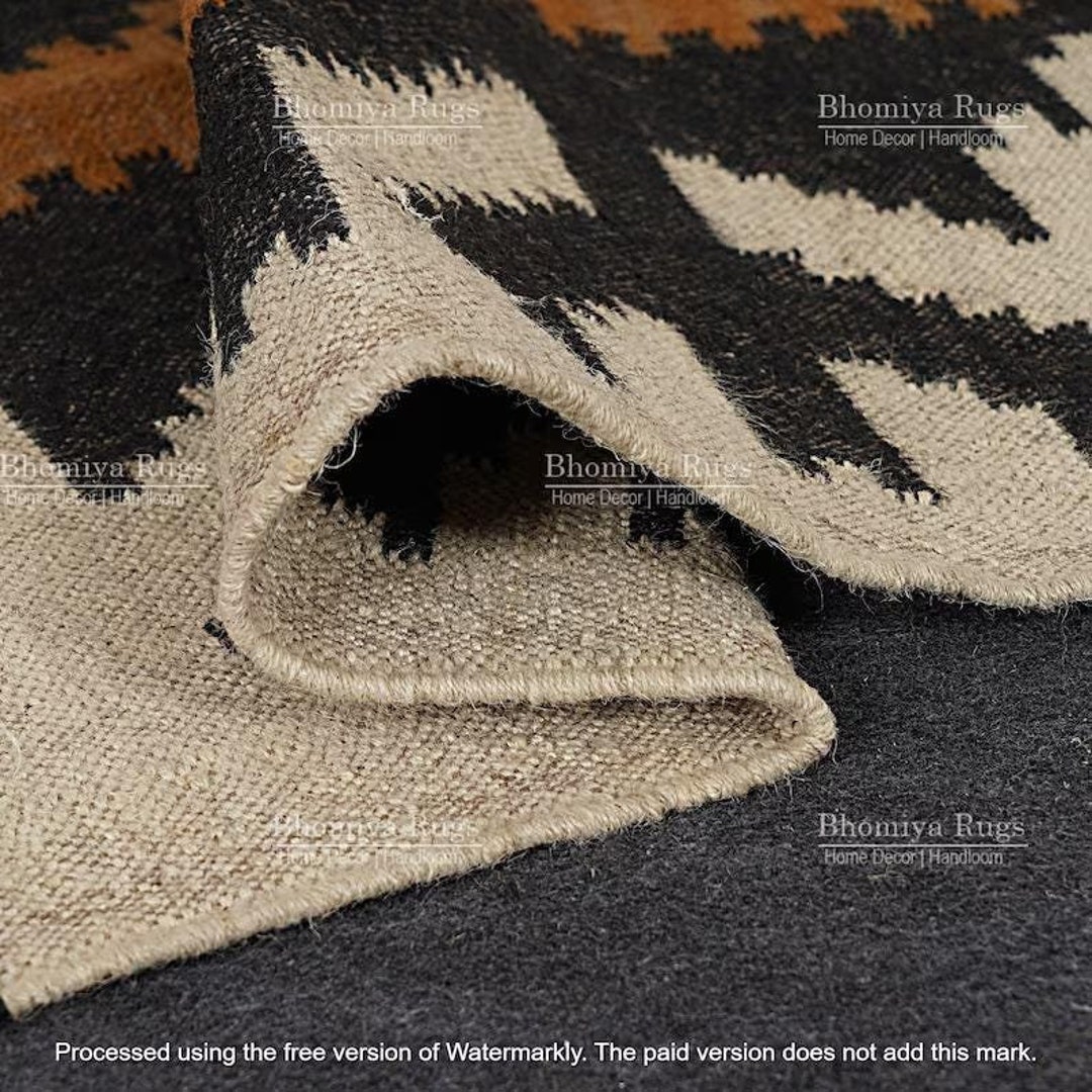 2.6X22, 28 Runner Rug for Stairs, Handwoven Geometric Indian Rug, Kilim ...