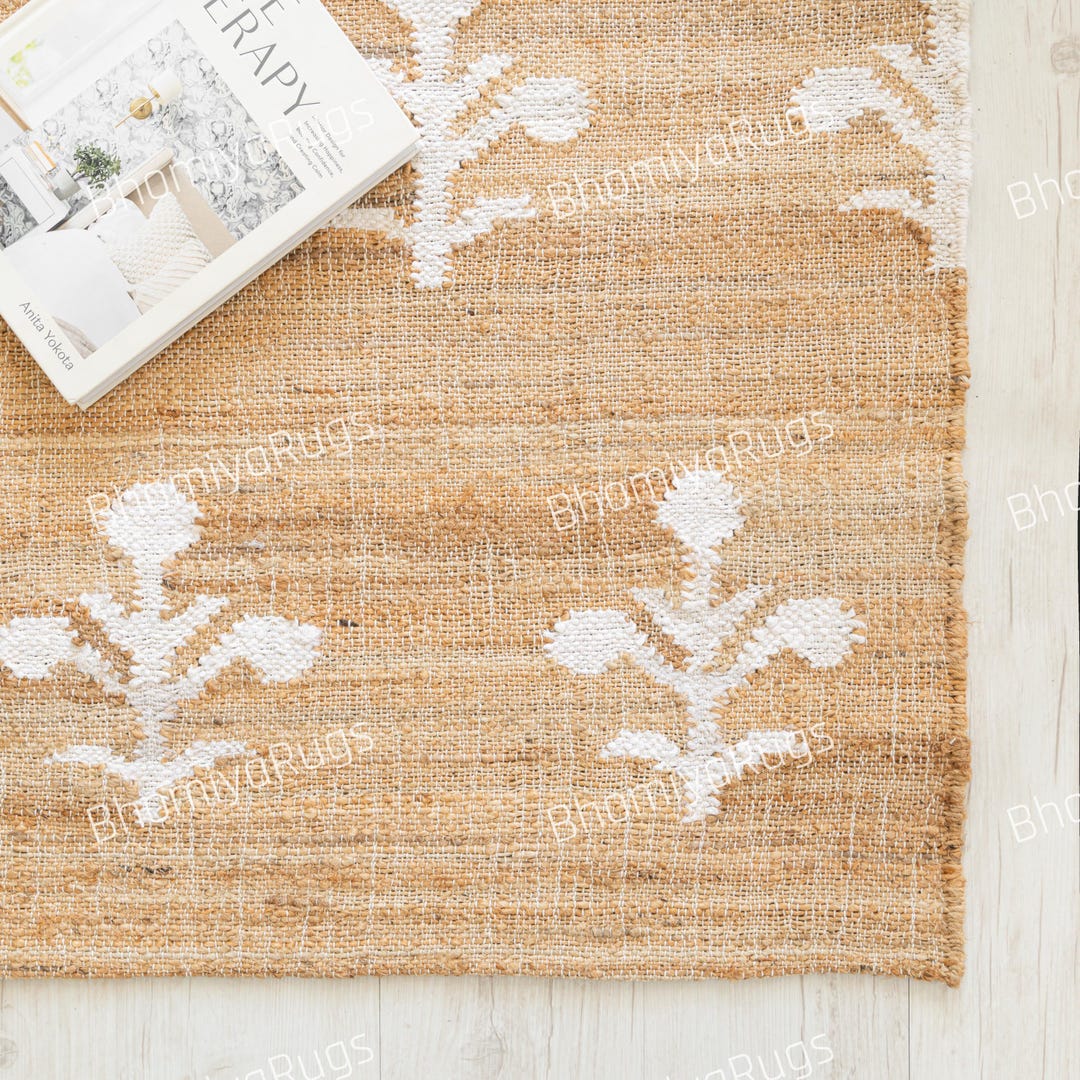 Handmade Ivory Jute Rug 9x12 Natural Fiber Woven Area Rug - Etsy