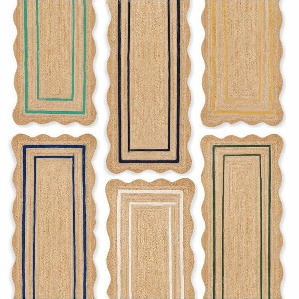 Scalloped Rug - Etsy