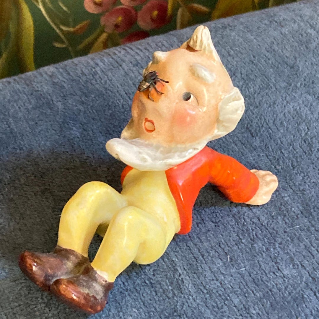 Gnome Pixie Elf Bug Fly Insect Nose Ceramic Pottery Germany Regd - Etsy