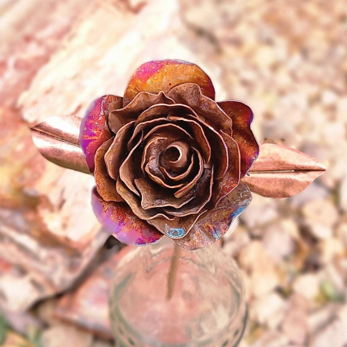 Rustic Metal Rose