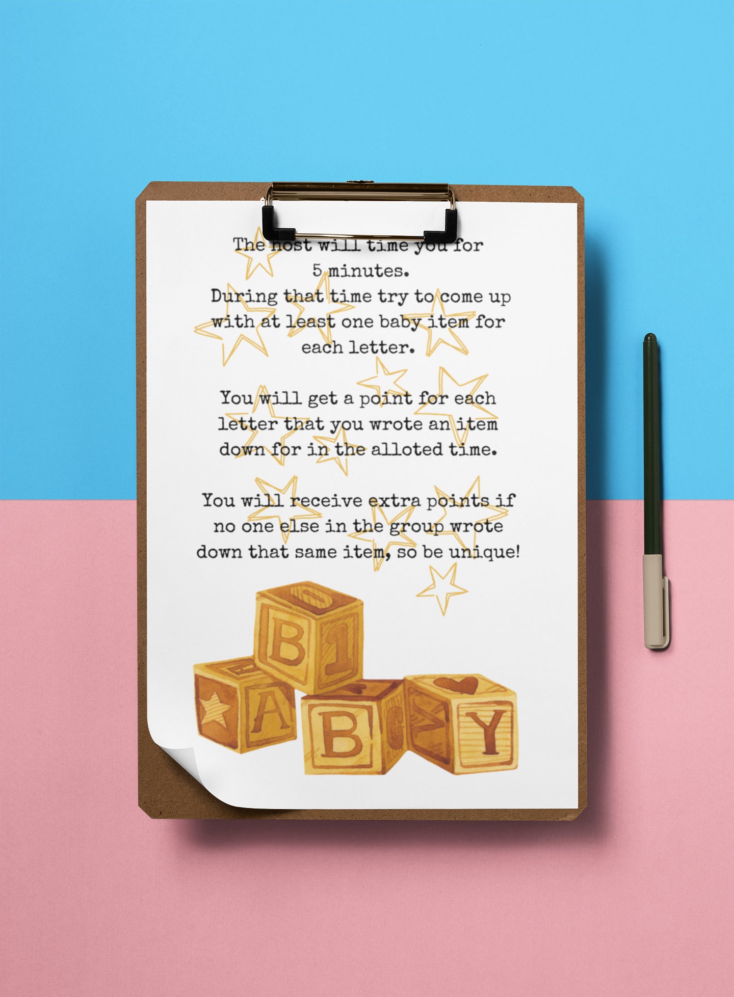 Fun Baby Shower Game Printable - Etsy