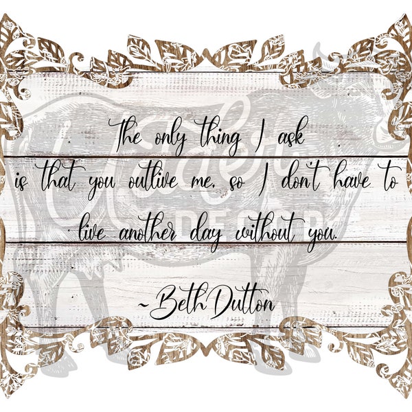 Beth Dutton Svg - Etsy