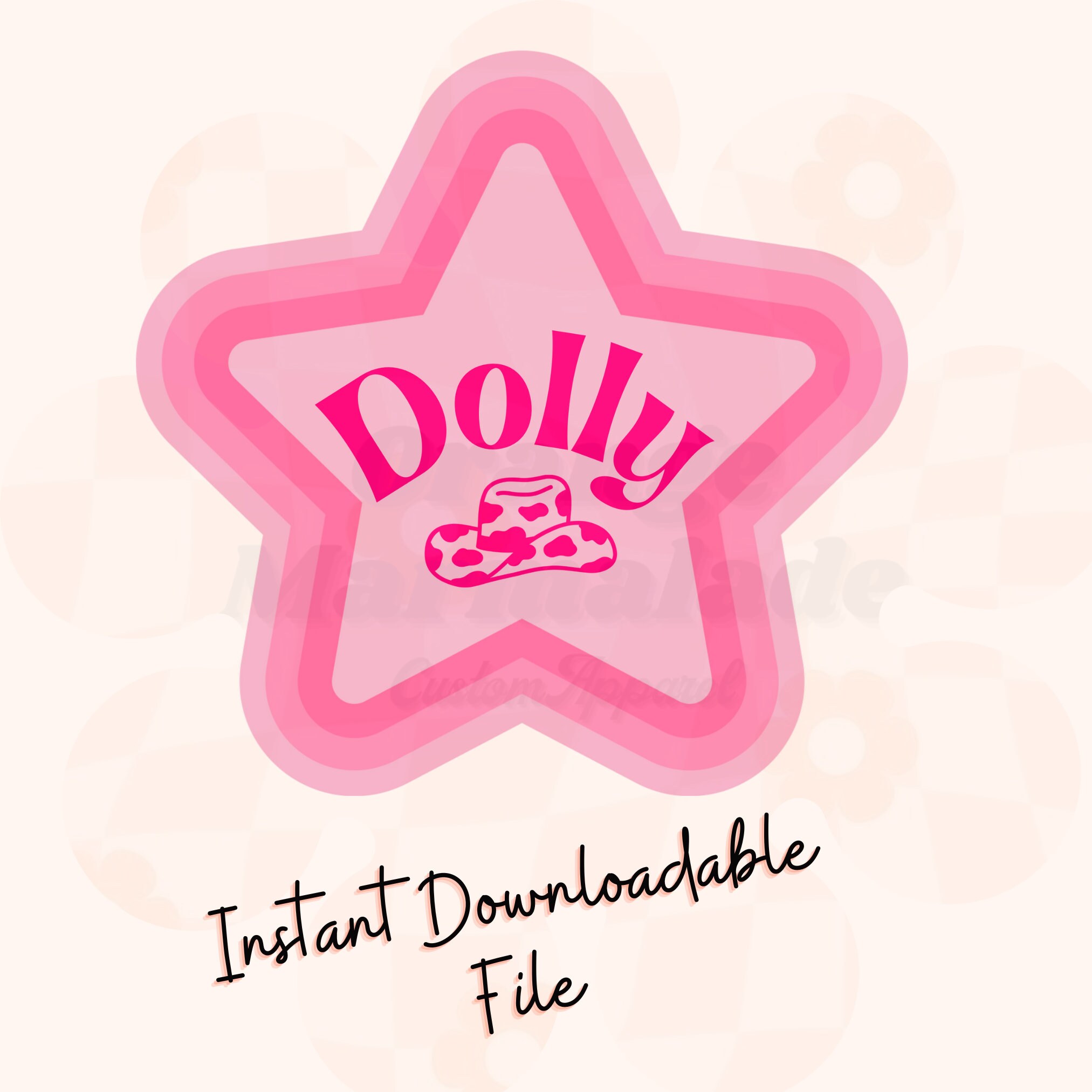 Star Dolly Hat PNG File for Sublimation, Cow Dolly Hat Png, Western Png ...