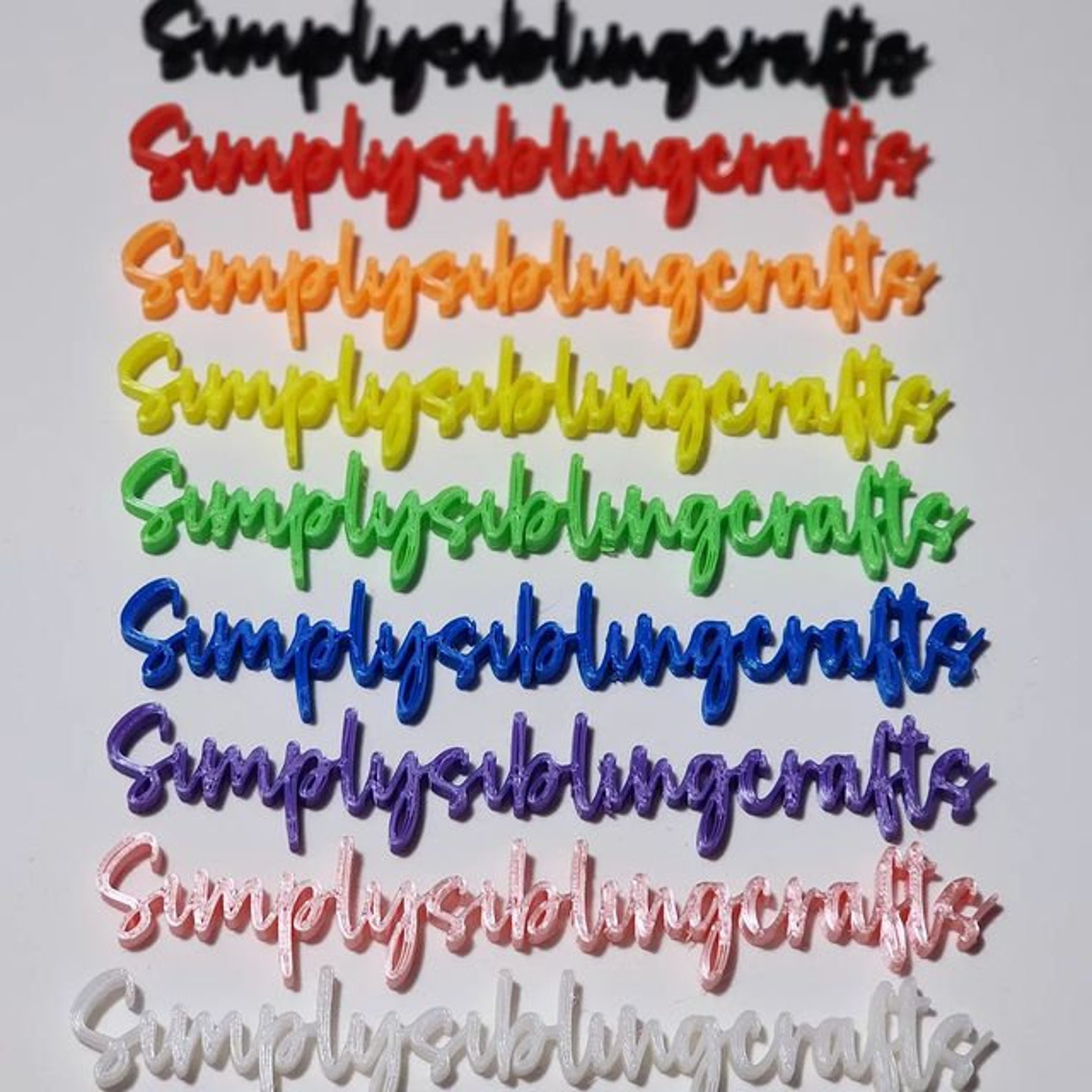 3d - Printed Customizable Instagram Handle Watermarks - Etsy