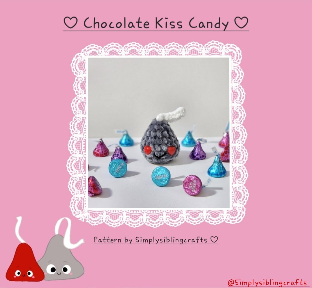 Chocolate Kiss Candy Pattern - Etsy