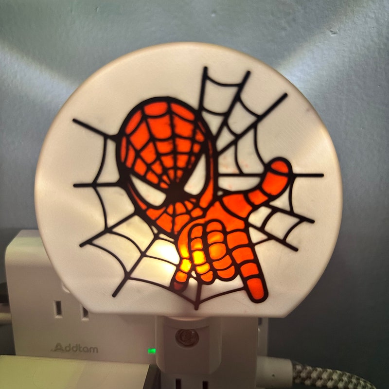Spider Man Night Light - Etsy