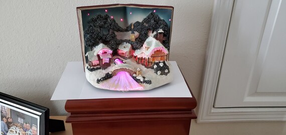 RAZ Imports Lighted Book Winter Village Scene Previously - Etsy
