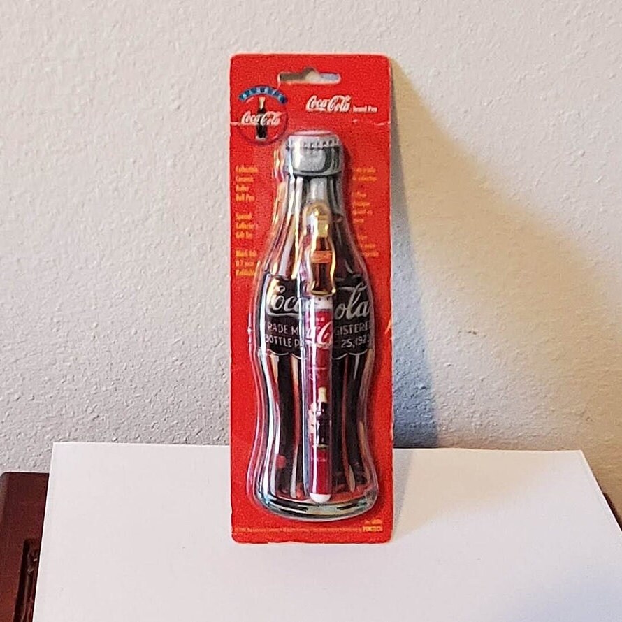 Coca-cola Collectible Ceramic Roller Ball Pen and Gift Tin New on Card ...