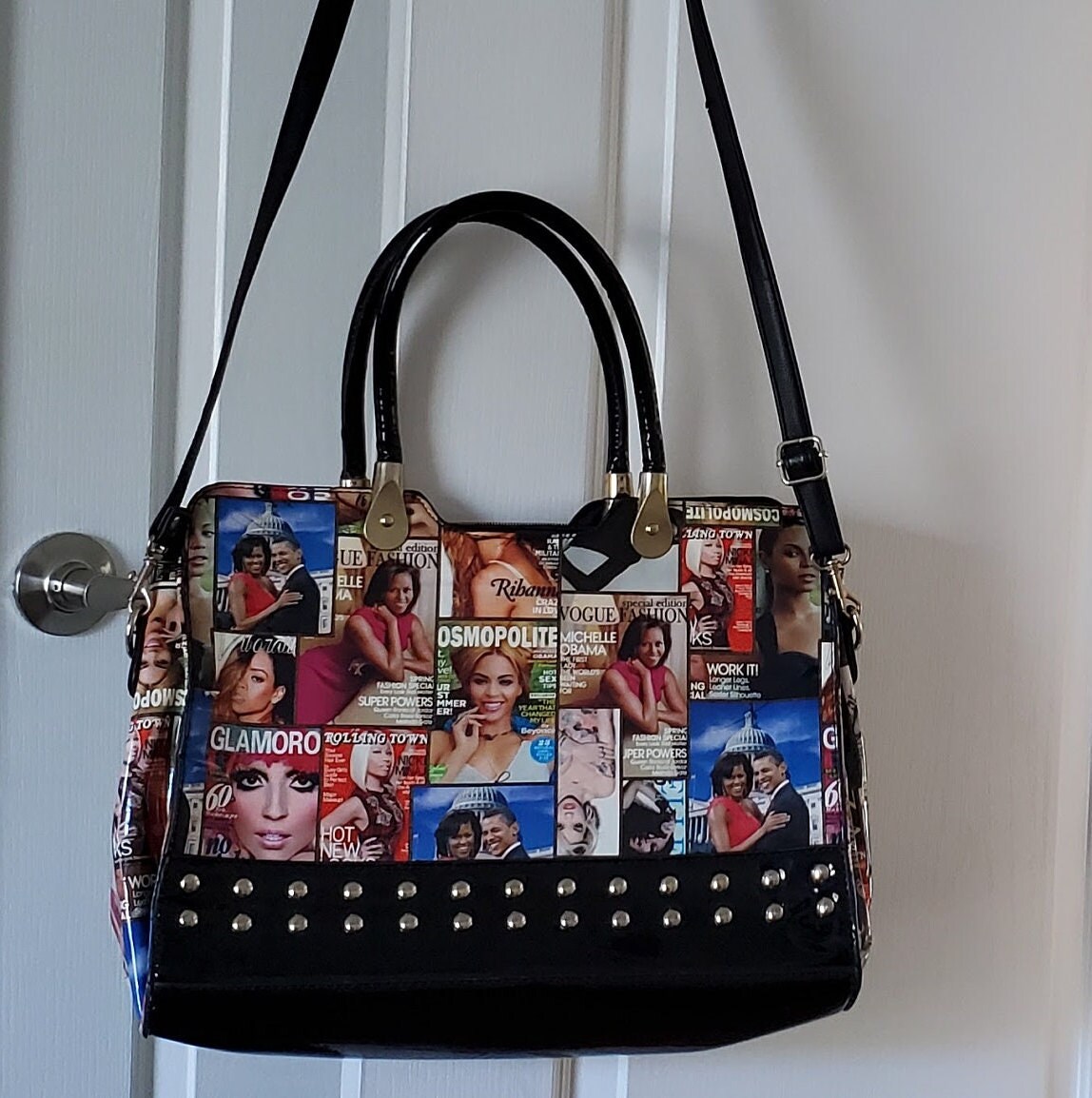Women's Handbag/shoulder Bag With Magazine Covers Collage - Etsy