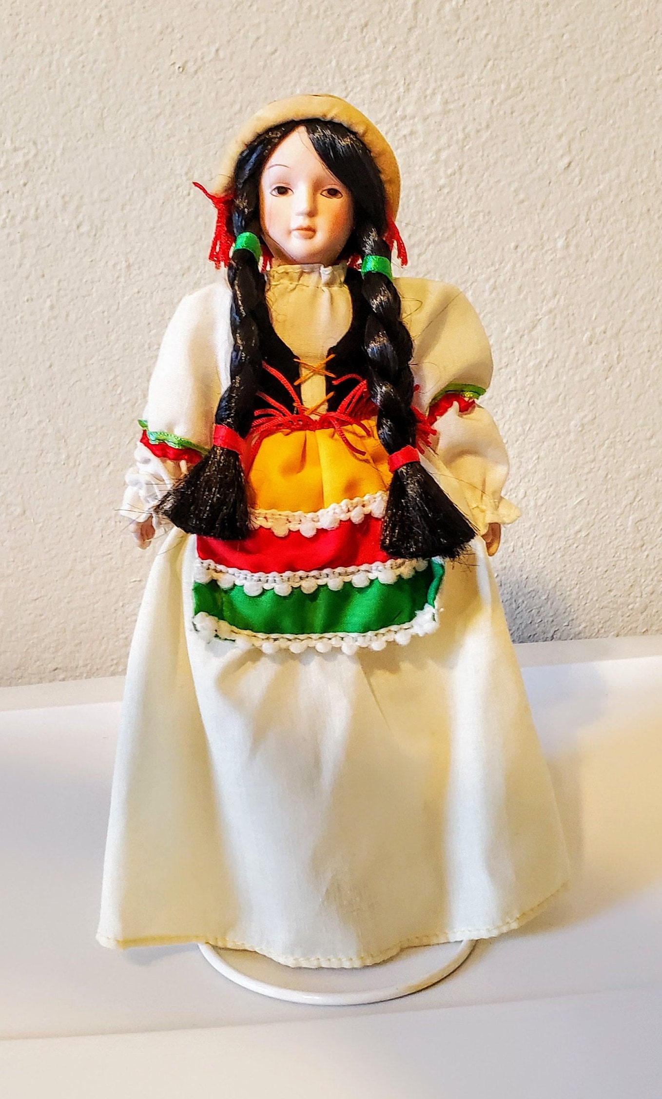 Vintage 8 Porcelain Angela Italy Doll by Russ Berrie International ...
