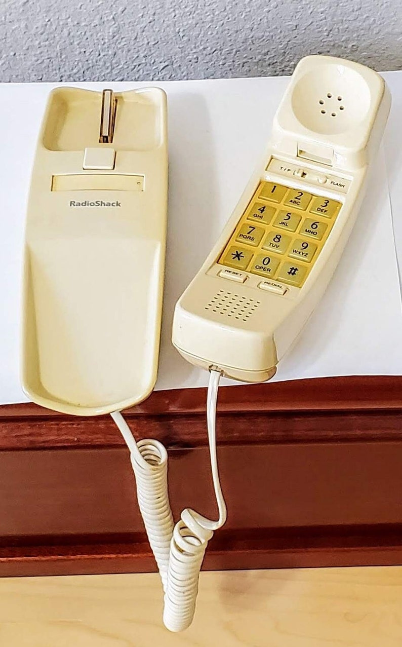 VTG Radio Shack Trimline Push Button Telephone Catalog 43-880 ET880 - Etsy