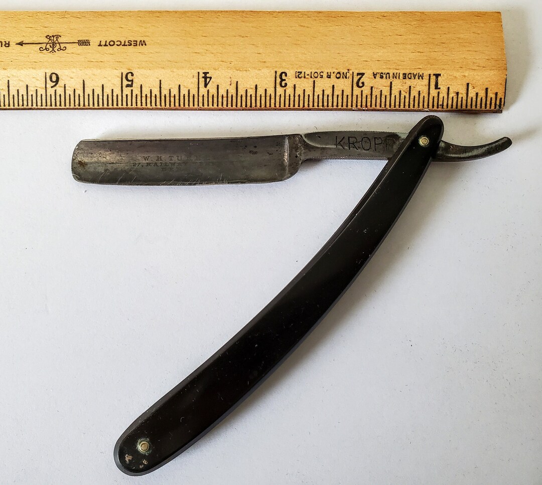 Vintage 5/8 Kropp Cut Throat, Straight Razor, Derry, England, Ground in ...
