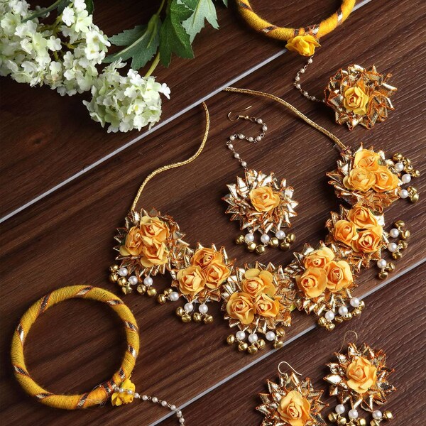 Flower Jewelry Haldi - Etsy