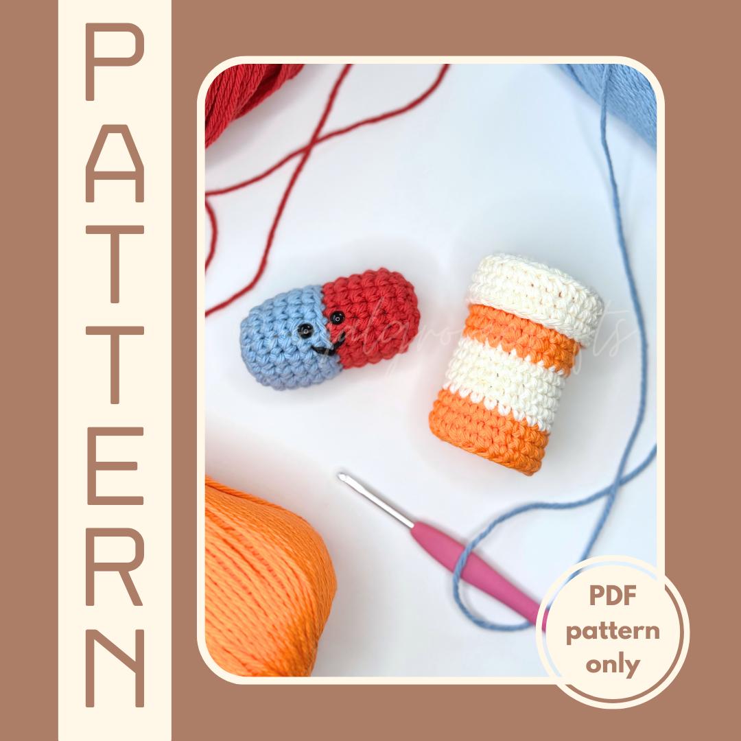 Chill Pill Crochet Pattern, PDF PATTERN, Crochet Pill Amigurumi ...