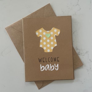 New Baby Card, Welcome Baby Card, Newborn Card, Baby Shower Card ...