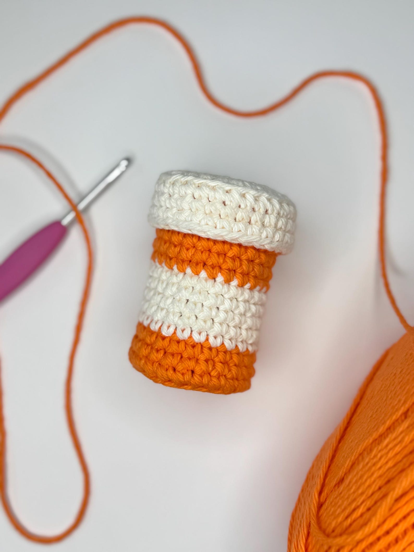 Crochet Chill Pill and Bottle: Emotional Support Amigurumi - Etsy