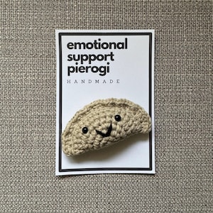 Emotional Support Crochet Pierogi: Pocket Plushie - Etsy
