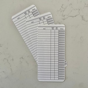 Library Card Bookmark, Reading Log Bookmark, Reading List Bookmark ...