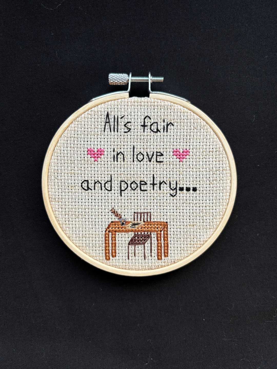Taylor Swift Tortured Poets Department 4-inch Cross Stitch Poetry ...