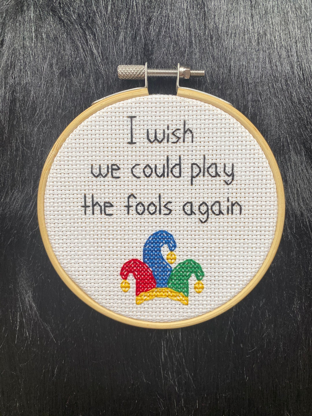 Marcus Mumford Prior Warning Fools 4-inch Wooden-framed Cross Stitch ...