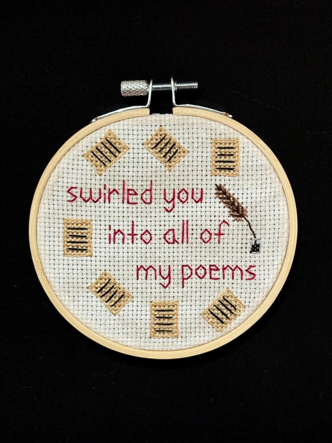 Taylor Swift TTPD Fresh Out the Slammer 4-inch Cross Stitch Tortured ...