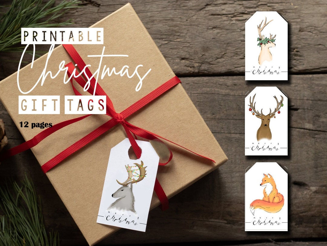 Printable Christmas Gift Tags - Etsy