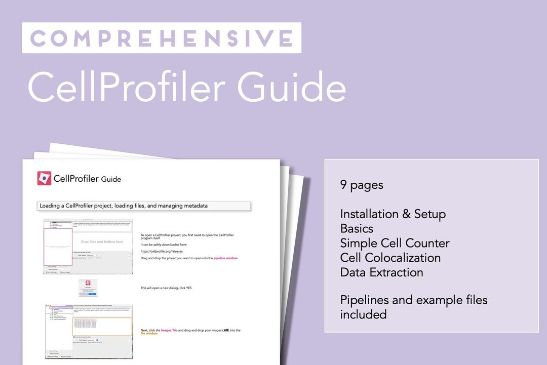 Cellprofiler Guide Bundle - Etsy