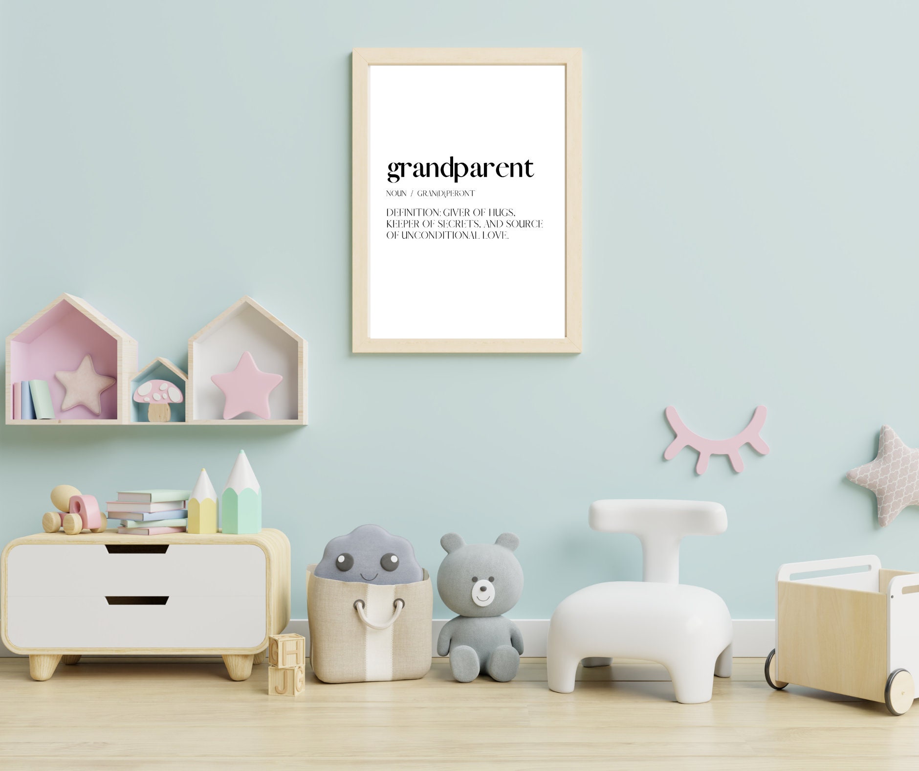 Grandparent Definition Print Printable Grandparent Gift Grandmother or ...