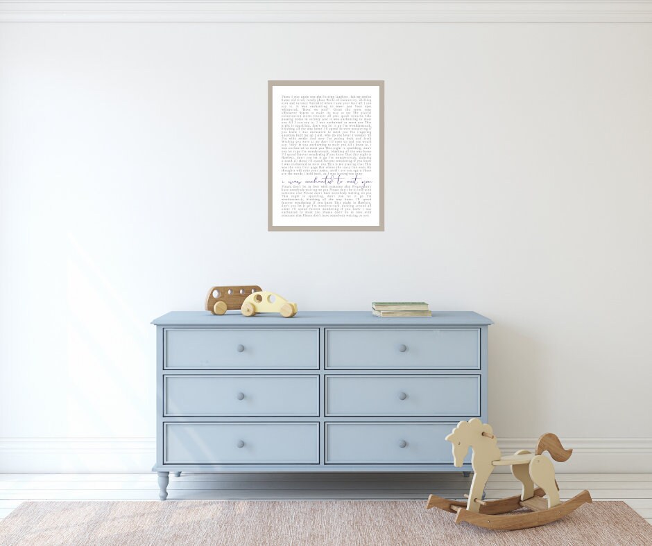 Enchanted Taylor Swift Lyric Printable, I Was Enchanted to Meet You ...