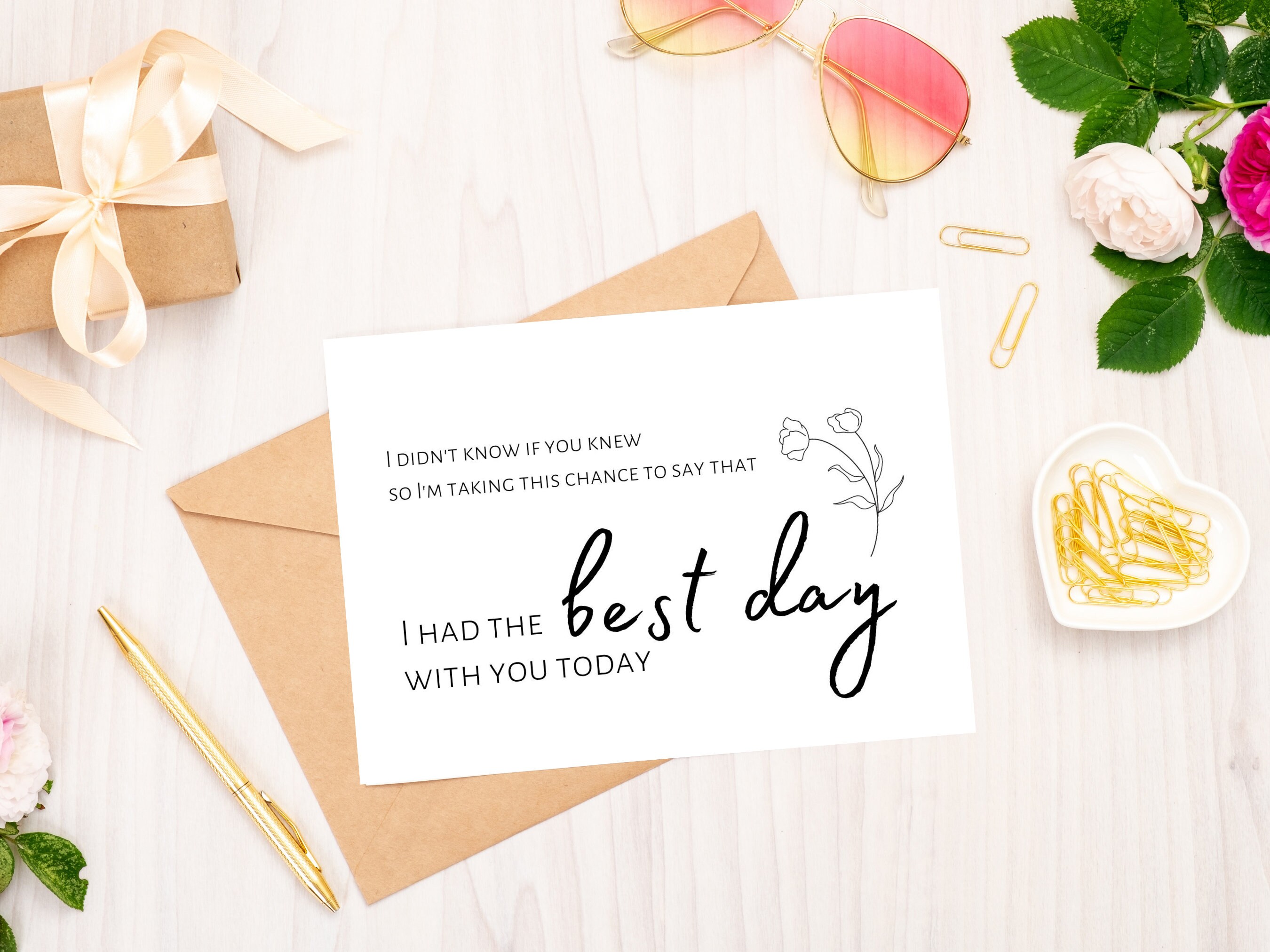 Taylor Swift Greeting Card, I Had the Best Day With You Today, Instant ...